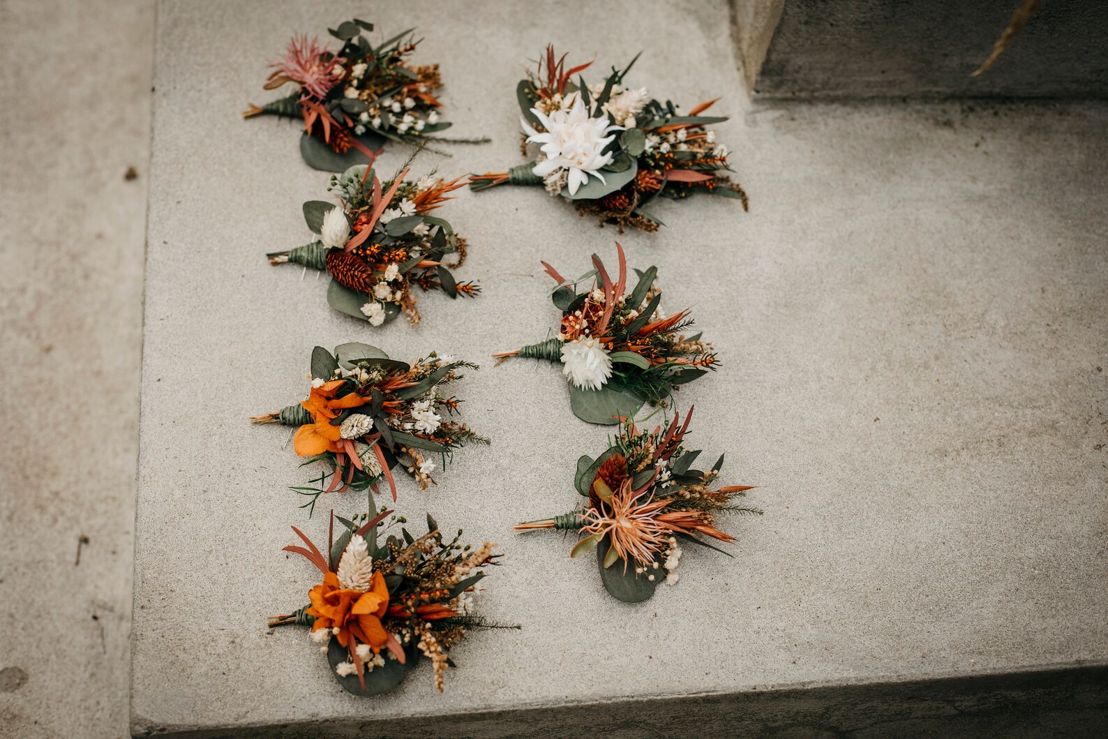 ESSAHELA Standard Buttonhole Dark Greenery White Ivory - Etsy