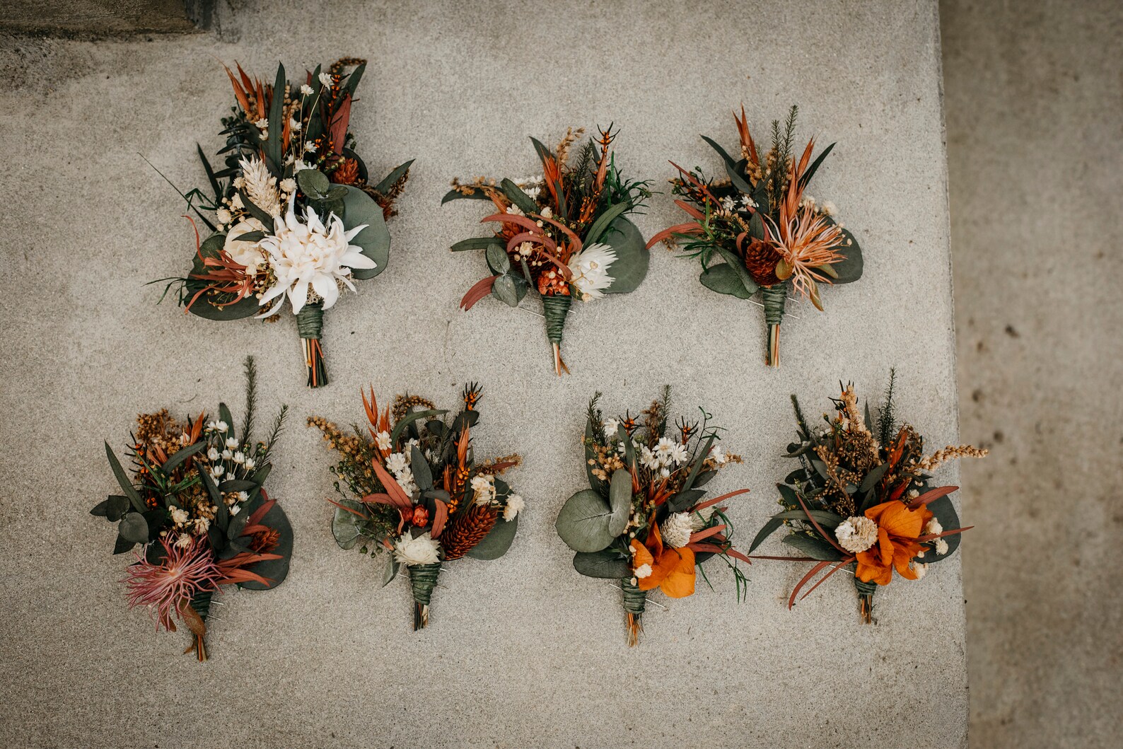 ESSAHELA Standard Buttonhole Dark Greenery White Ivory - Etsy