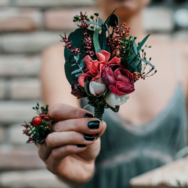 Groomsmen Buttonhole - Etsy
