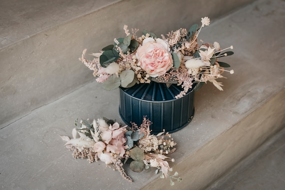 KIRAN Cake Topper Set Soft Natural Tones of Grey/ivory/pink | Etsy