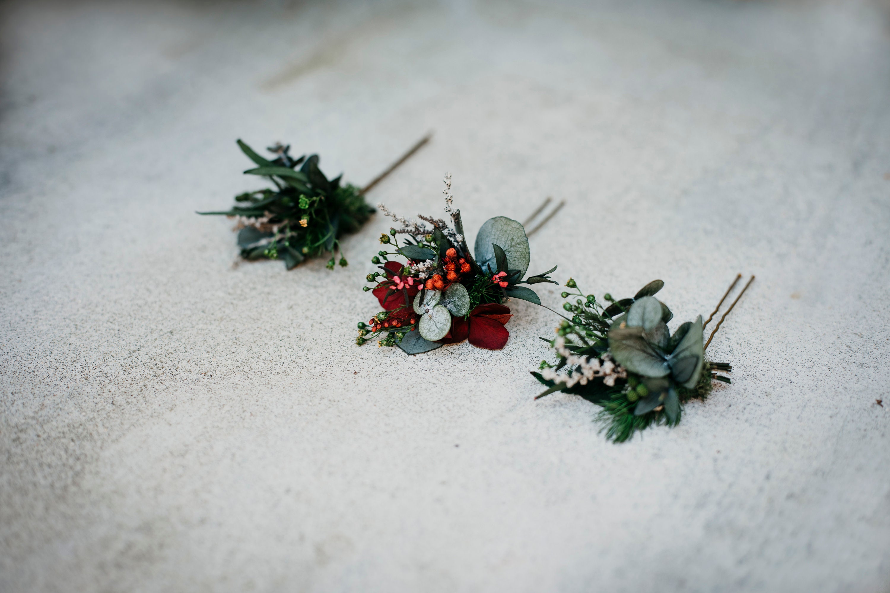 EUCALYPTUS Pin | Minimal Greenery Preserved Flowers Pin / Bridal Hair ...