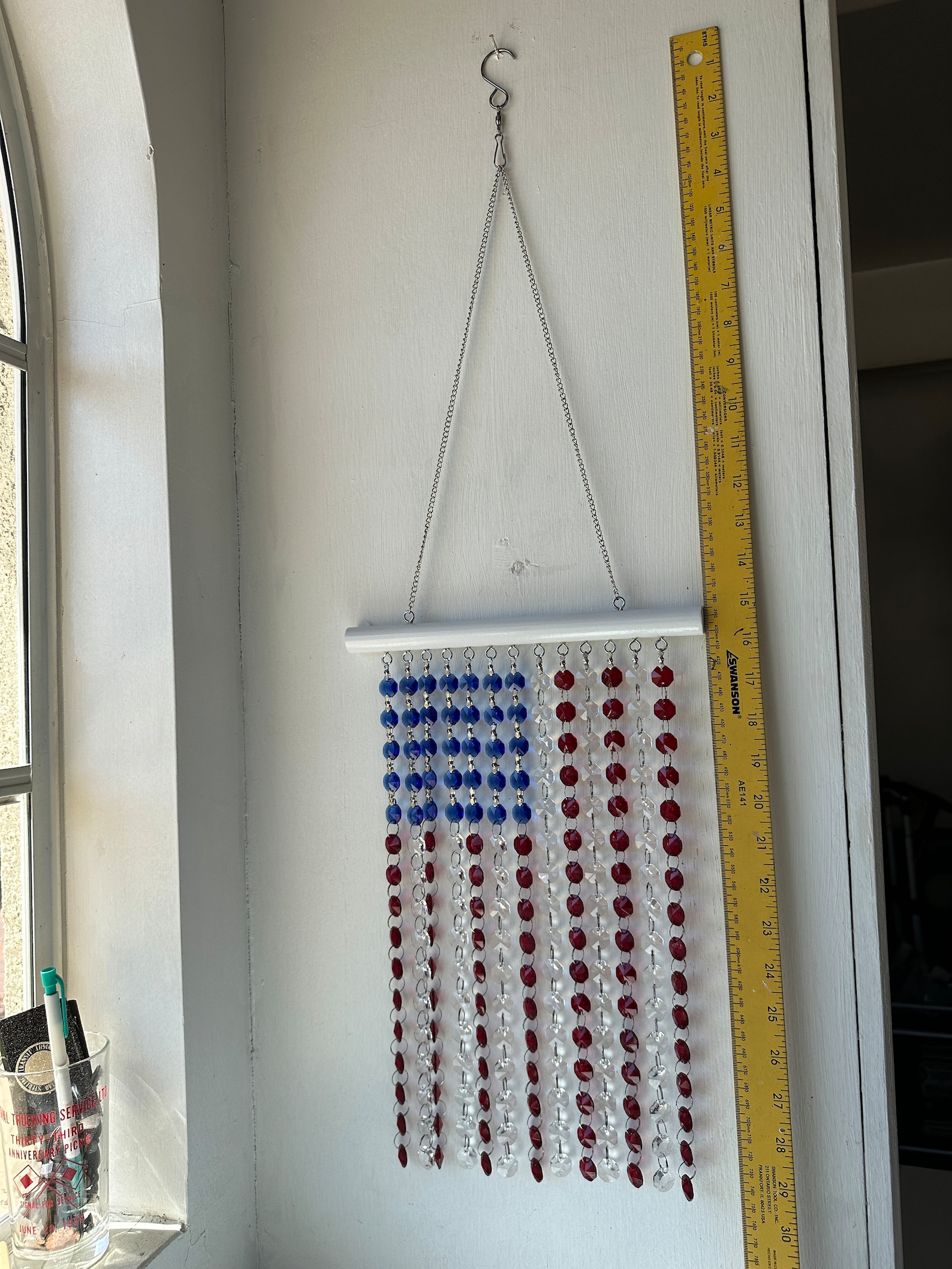 Crystal American Flag Suncatcher: Patriotic Veteran Gift - Etsy