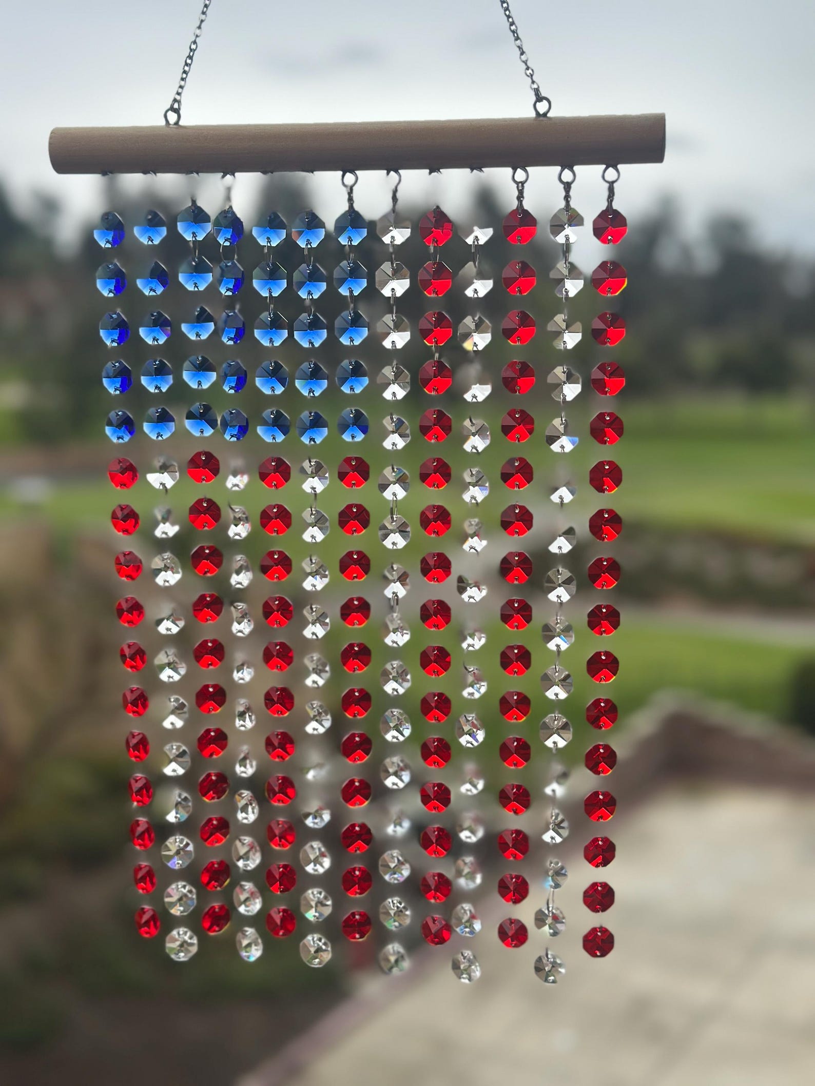 Crystal American Flag Suncatcher: Patriotic Veteran Gift - Etsy