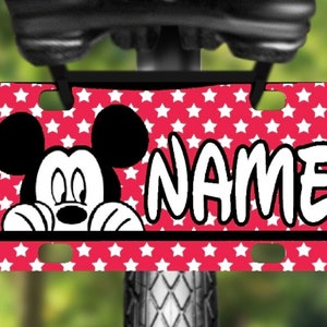 MICKEY or MINNIE Mini License Plate Personalized Custom Bike Tag for ...