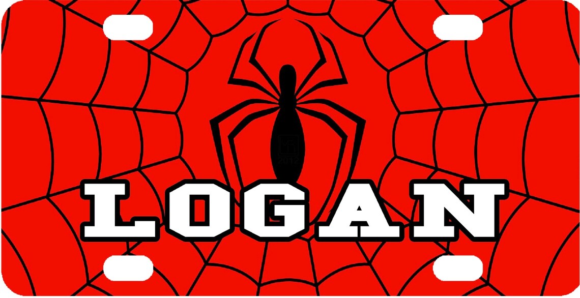 SPIDERMAN Mini License Plate Personalized Custom Bike Tag - Etsy