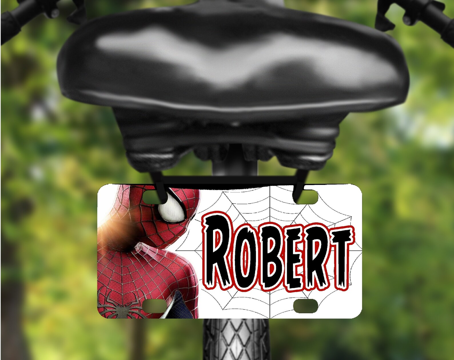 Personalized SPIDERMAN Mini License Plate 4 Custom Bike Tag - Etsy
