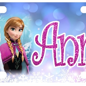 ANNA & ELSA Mini License Plate Personalized Custom Bike Tag for Wagons ...