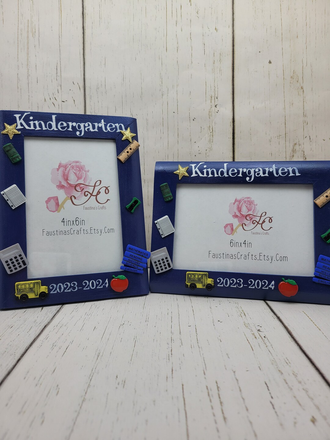 Kindergarten School Year Frame - Etsy