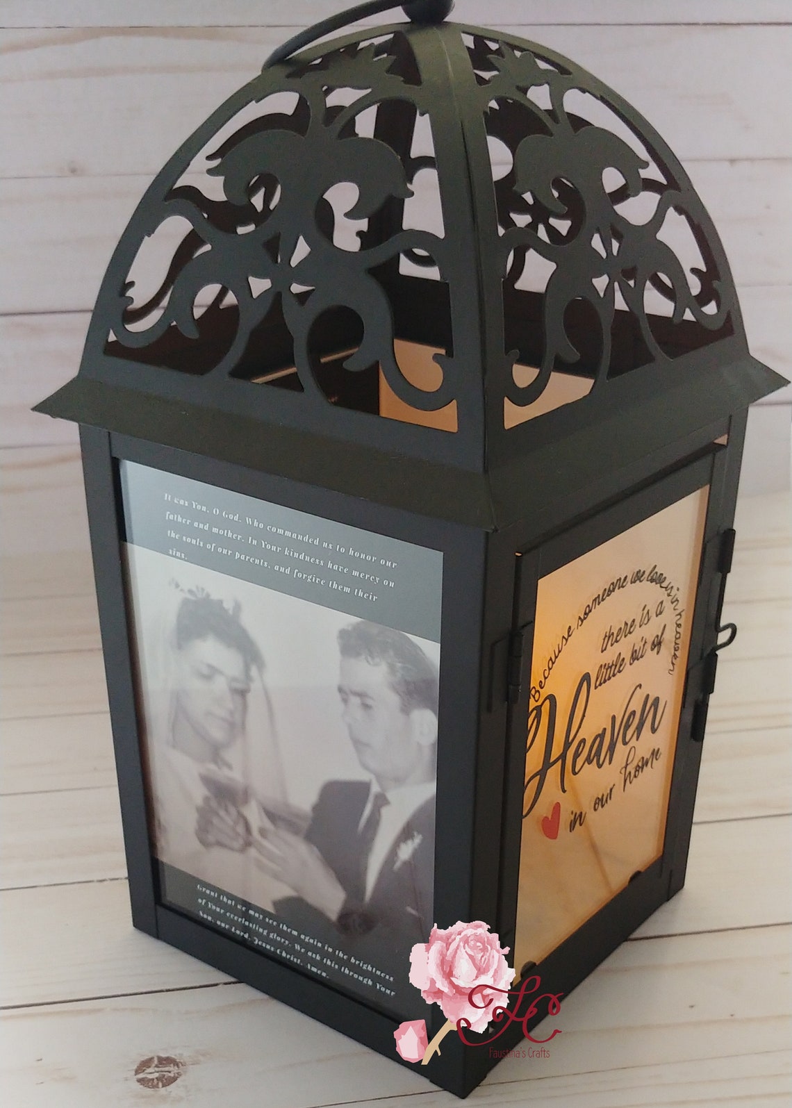 Personalized Memorial Lantern: Remembrance Keepsake With LED Candle - Etsy