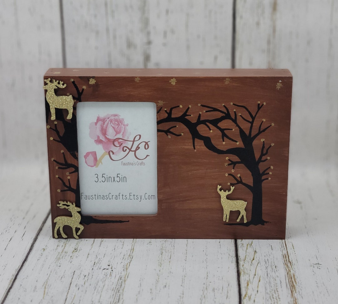 Reindeer Holiday Frame - Etsy