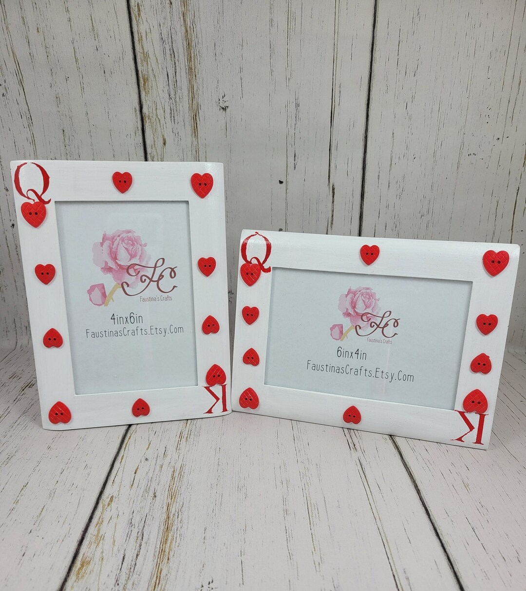 Queen and King of Hearts Frame - Etsy