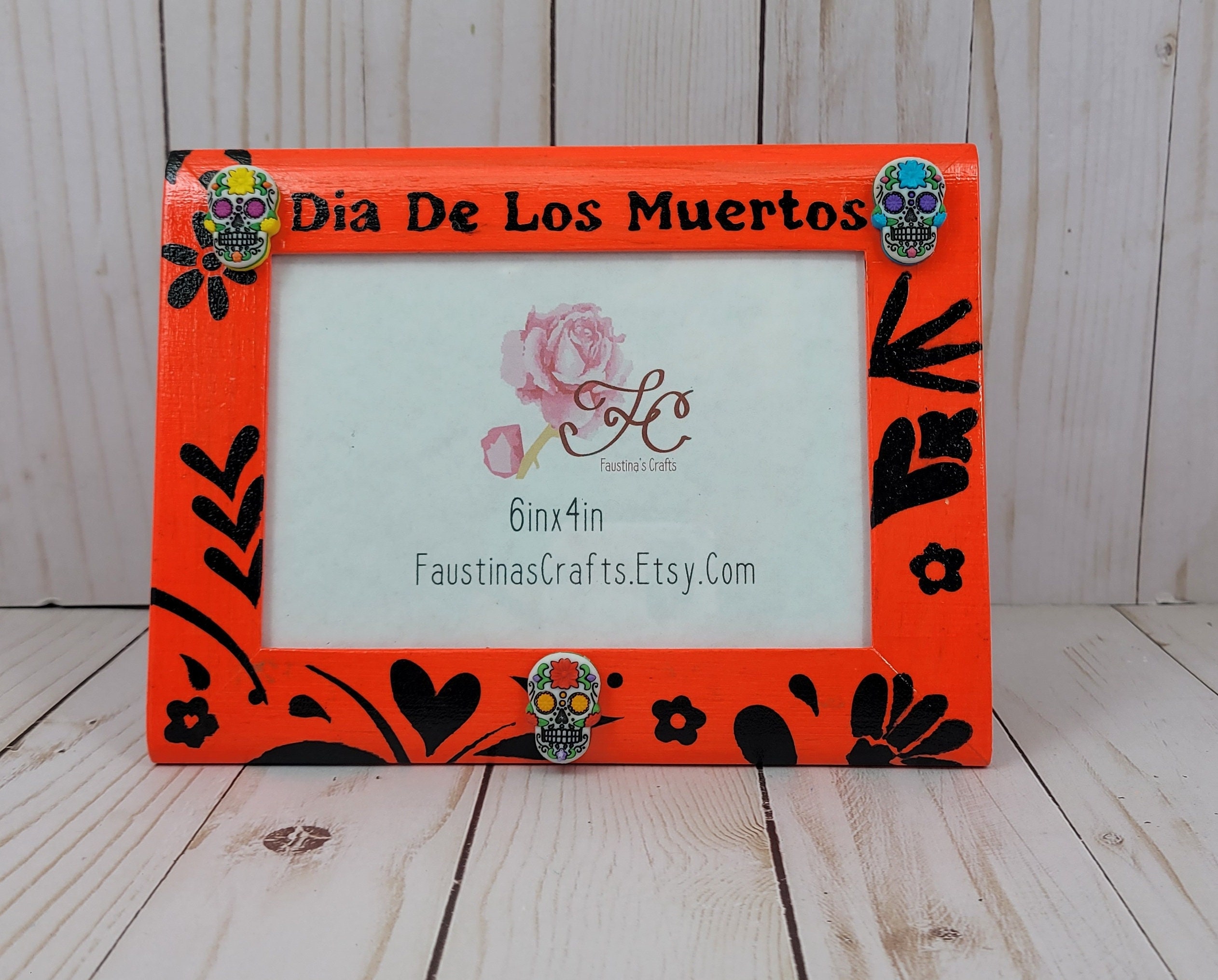 Day of the Dead Frame Dia De Los Muertos Cuadro - Etsy