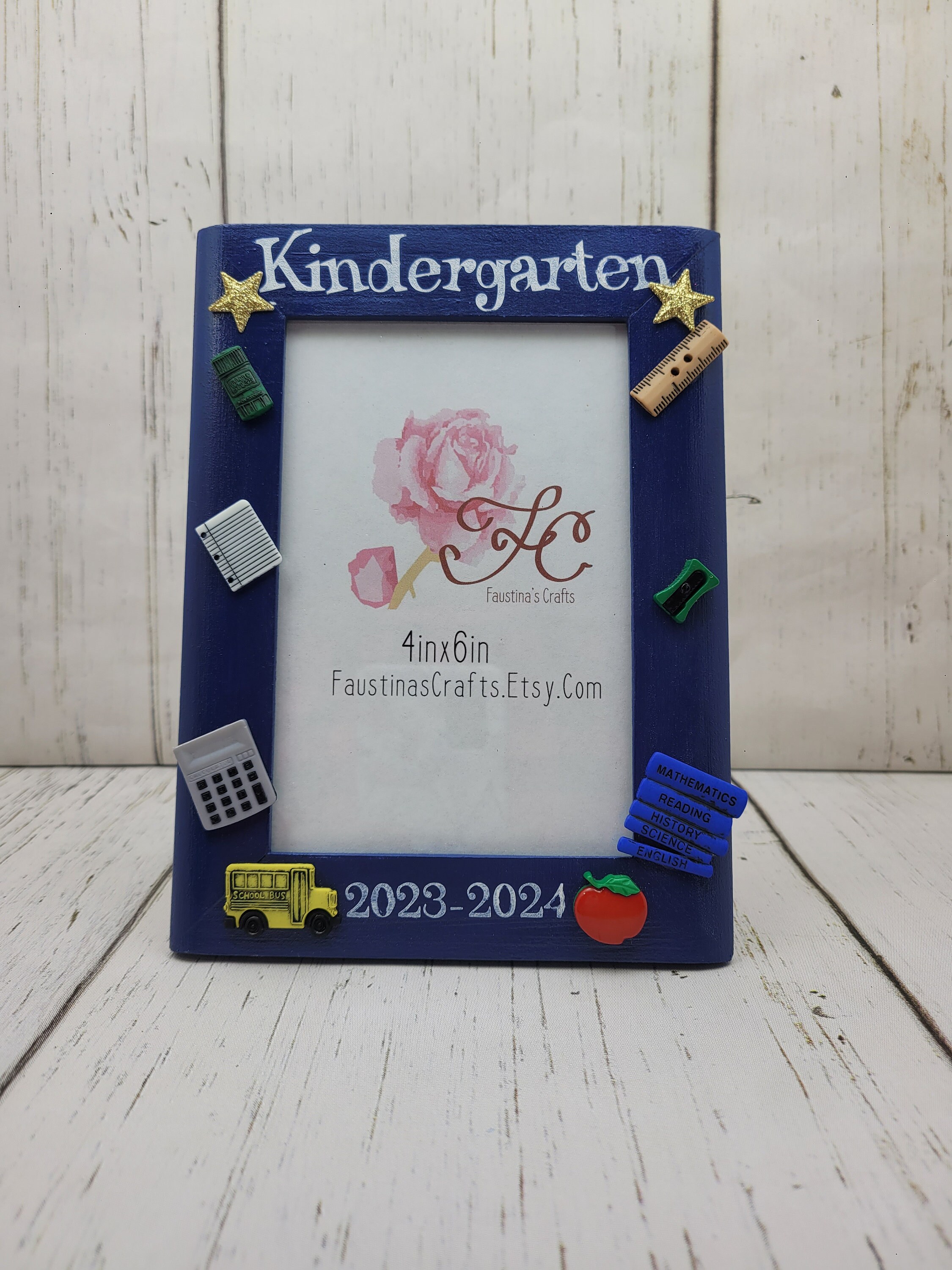 Kindergarten School Year Frame - Etsy