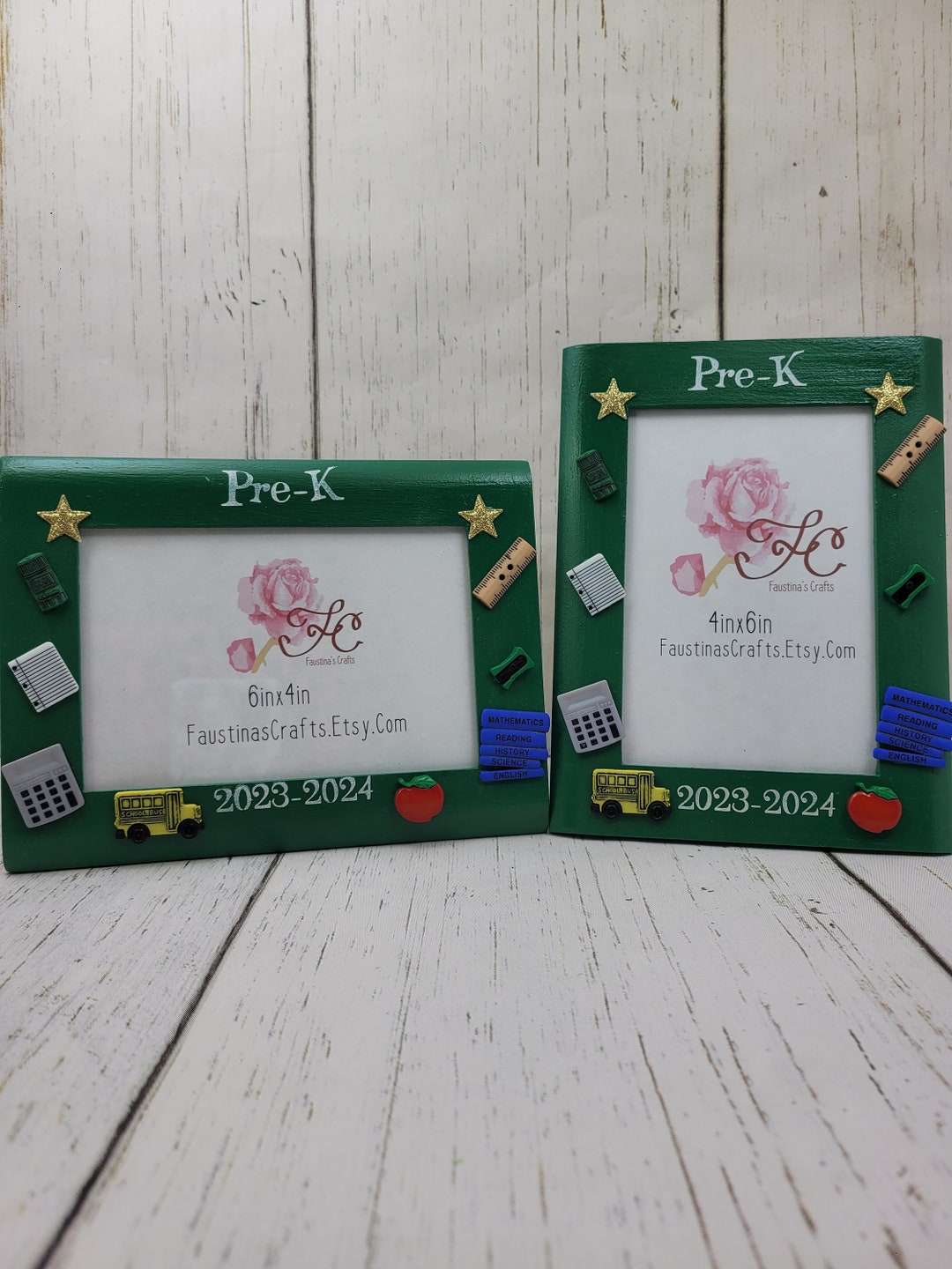 Prek School Year Photo Frame2023-2024 - Etsy