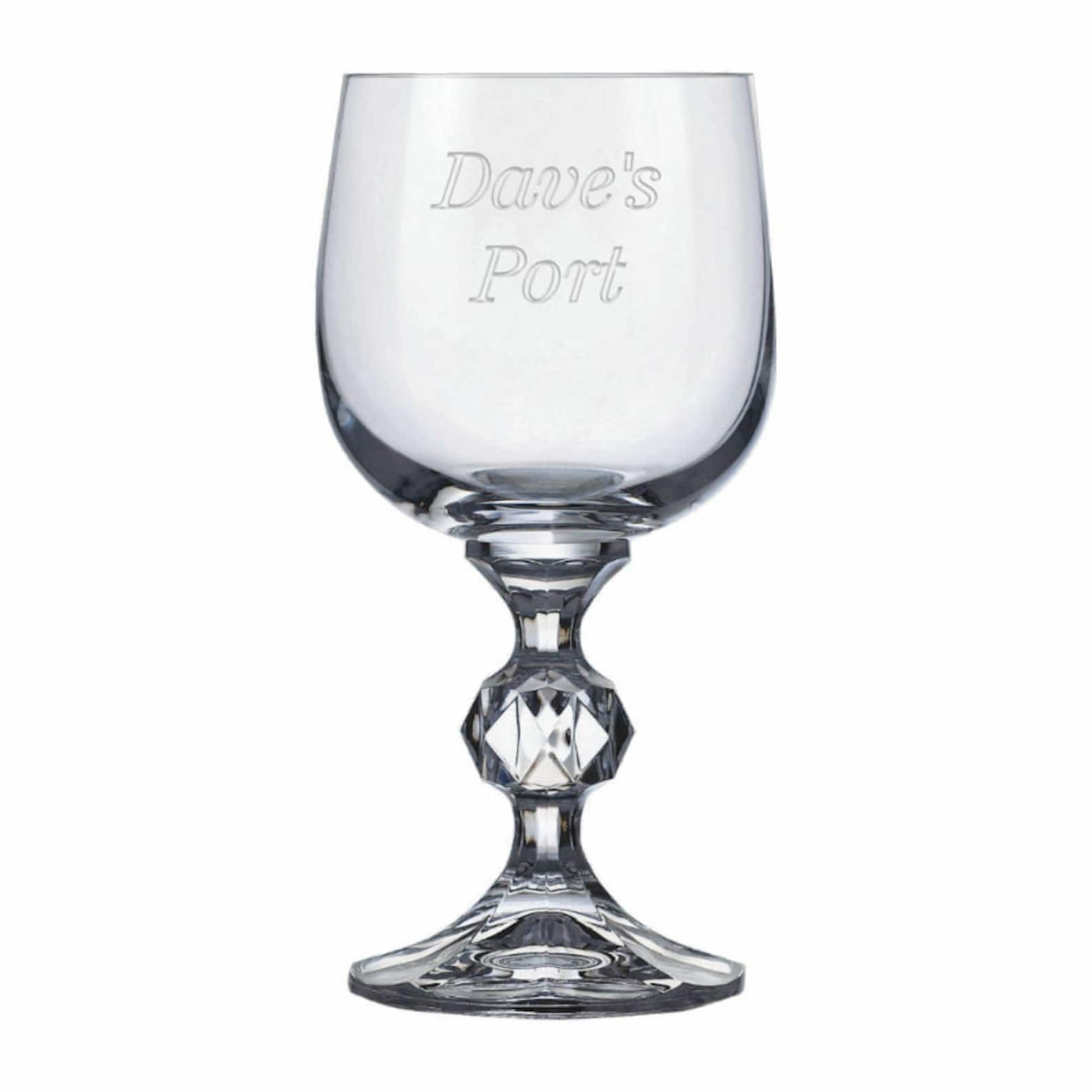 Personalised 4oz Crystal Port Glass Engraved - Etsy UK