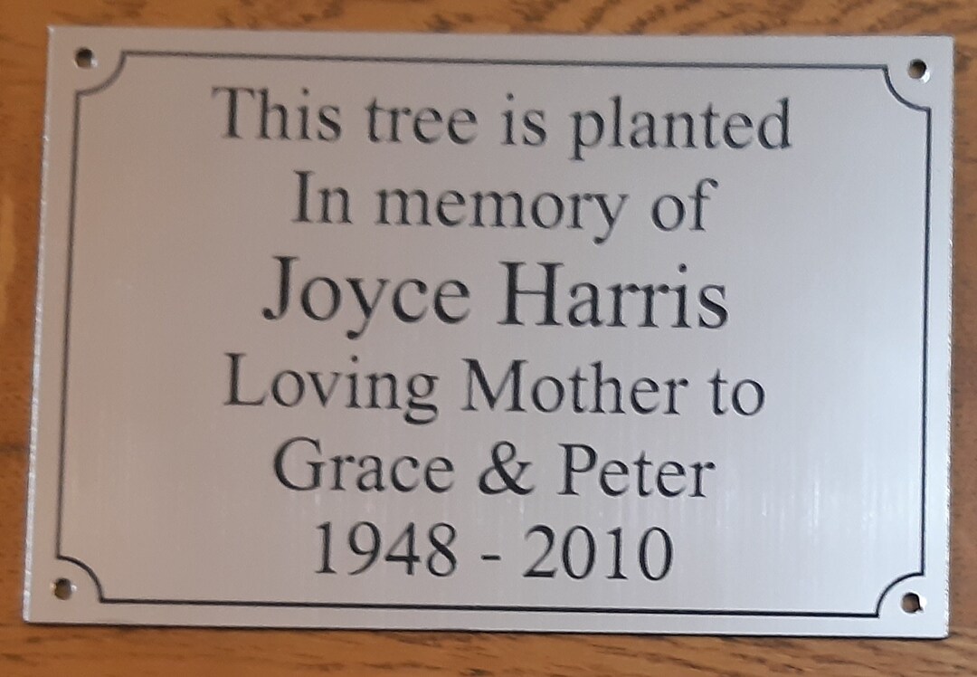 Personalised Silver Laminate Sign Engraved Various Sizes - Etsy