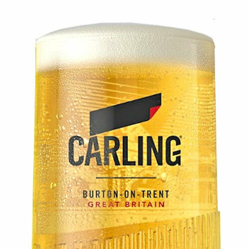 Personalised 1 Pint Carling New Design Glass Engraved | Etsy