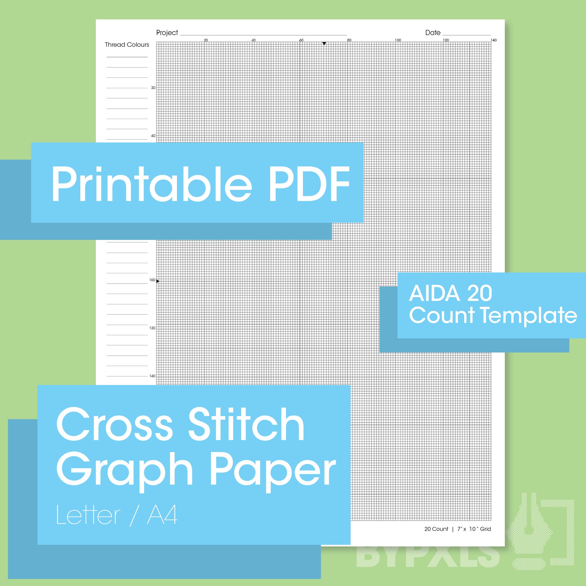 Graph Paper Template 20 By 20