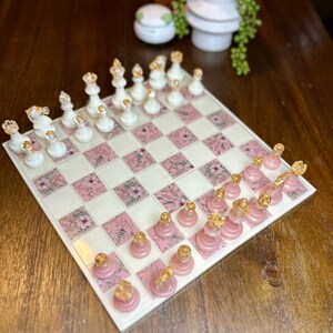 Floral Chess Set - Etsy