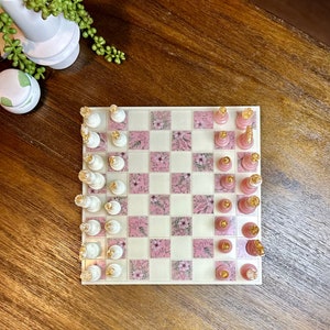 Floral Chess Set - Etsy