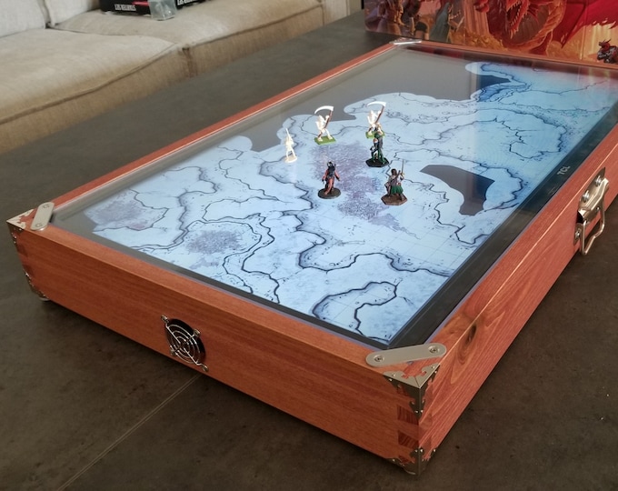 32" Digital Map Case / Battle Mat for Dungeons & Dragons, Pathfinder ...