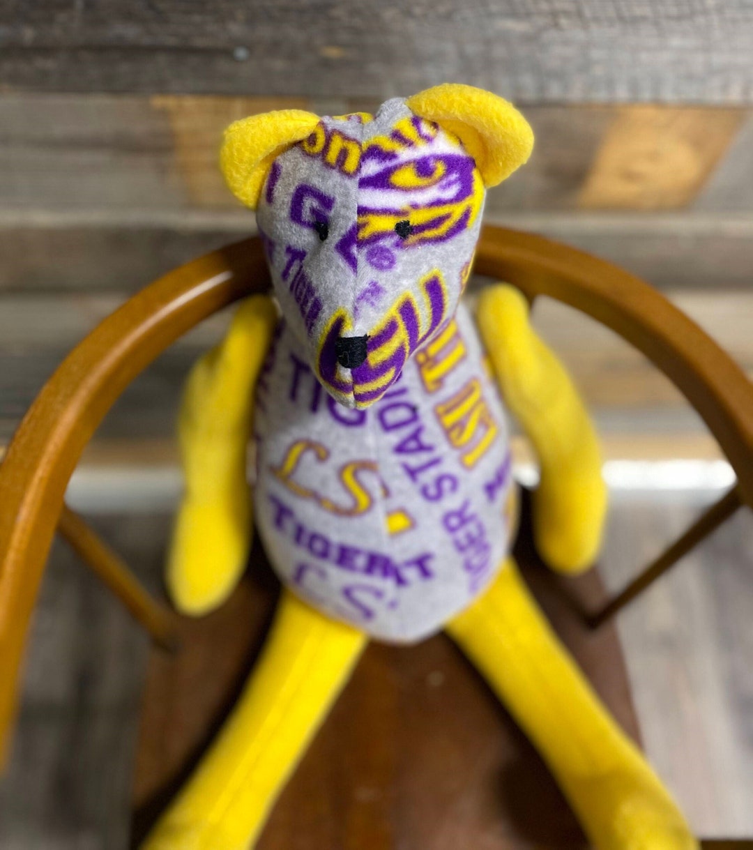 Handmade Collegiate Louisiana State University Plush Teddy Bear, LSU ...