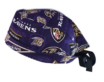 Surgical Regular Tie Back Scrub Hat for Men Baltimore Ravens - Etsy