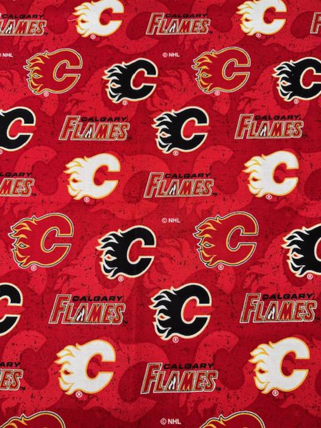 Calgary Flames Hockey NHL Tie Back Scrub Cap, Nurse Hat With or Without ...