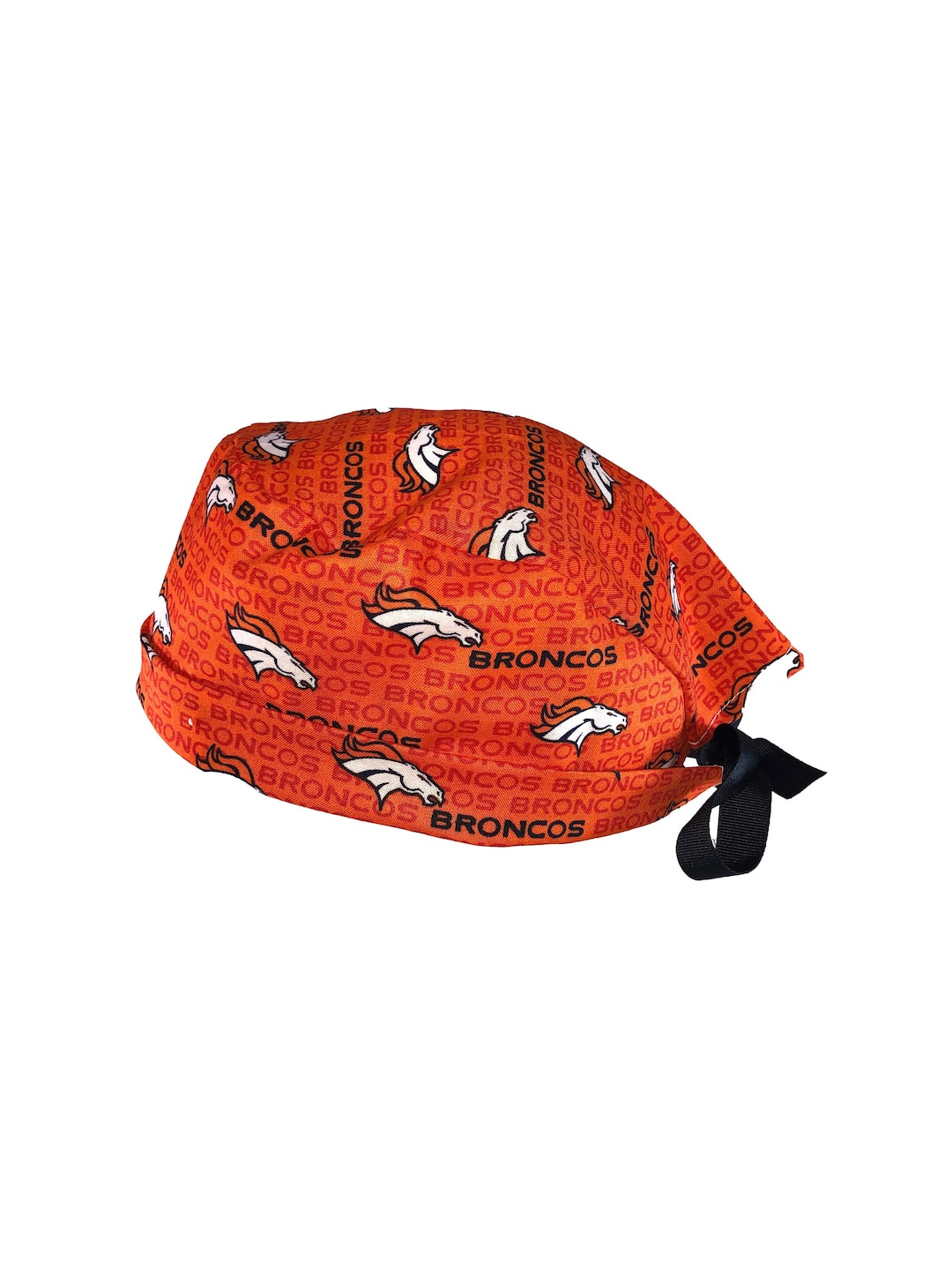 Denver Broncos Mini NFL Tie Back Scrub Cap, Nurse Hat, Surgical Cap, OR ...