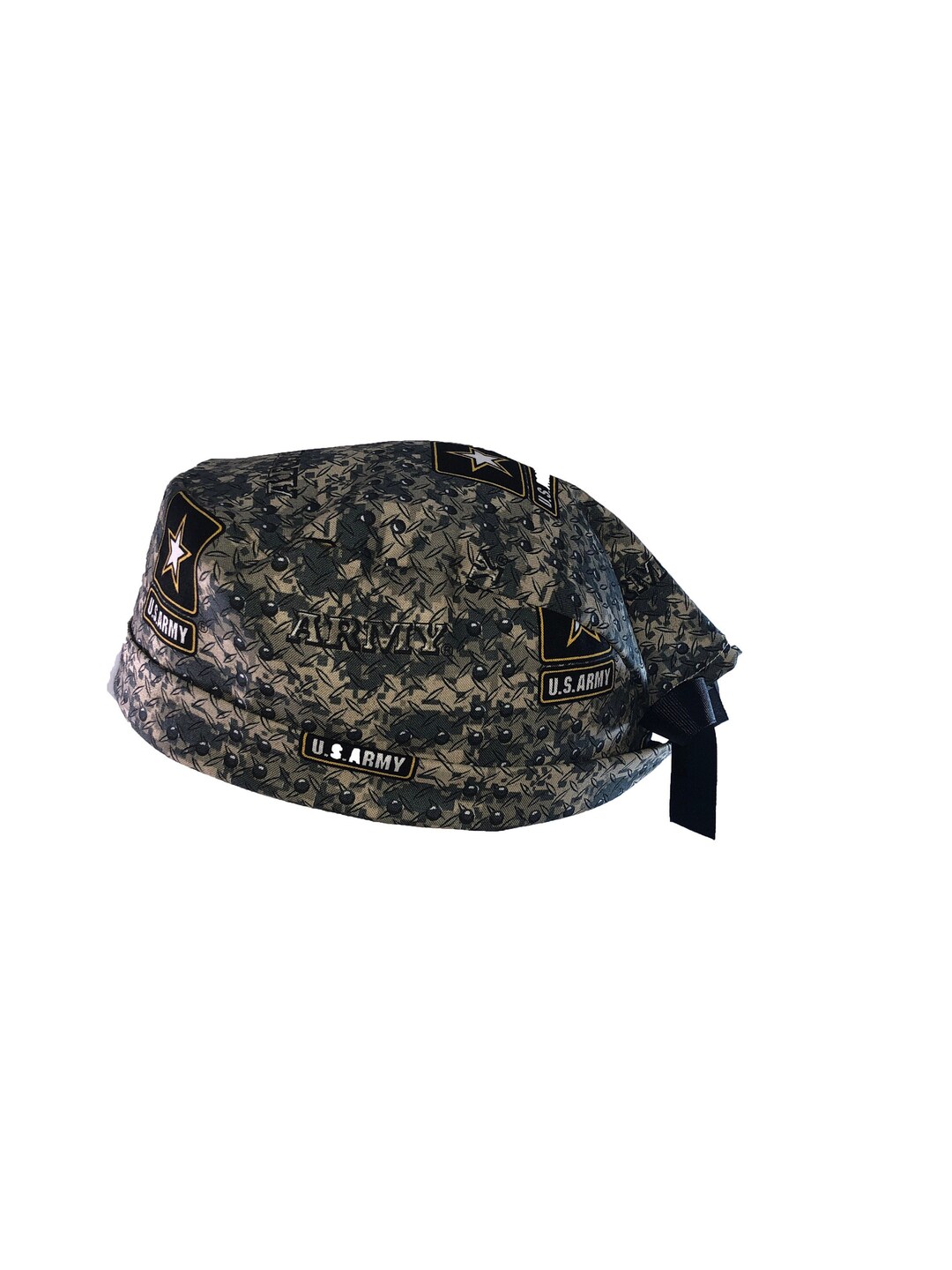 US Army Logo Tie Back Scrub Cap, Nurse Hat, Surgical Cap, OR Cap ...