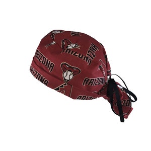 Arizona Diamondbacks MLB Tie Back Scrub Cap, Nurse Hat, Surgical Cap ...
