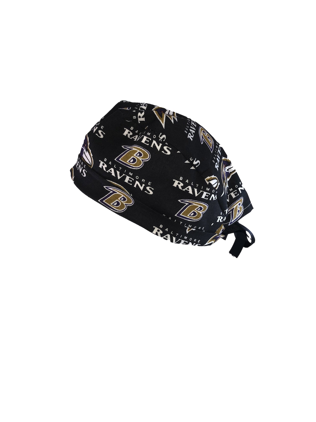 Baltimore Ravens NFL Tie Back Scrub Cap, Nurse Hat, Surgical Cap, OR ...
