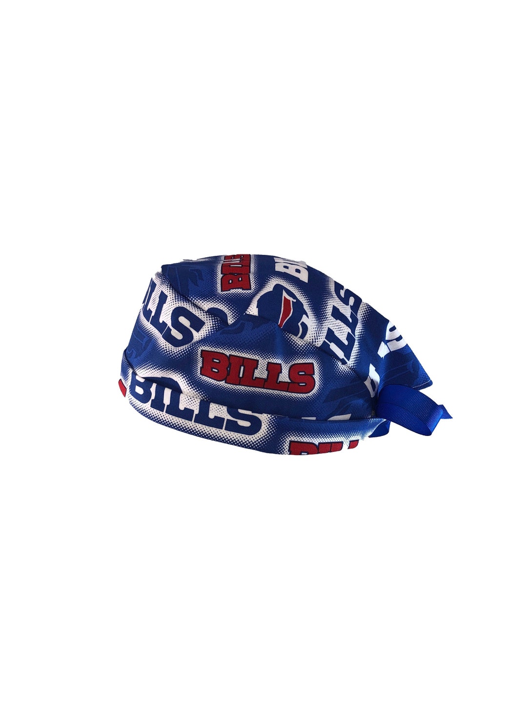Buffalo Bills Dots NFL Tie Back Scrub Cap, Nurse Hat, Surgical Cap ...