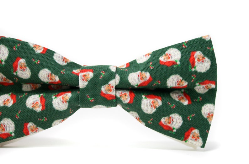 Vintage Santa Christmas Bow Tie & Leather Suspenders -- PERFECT for ...