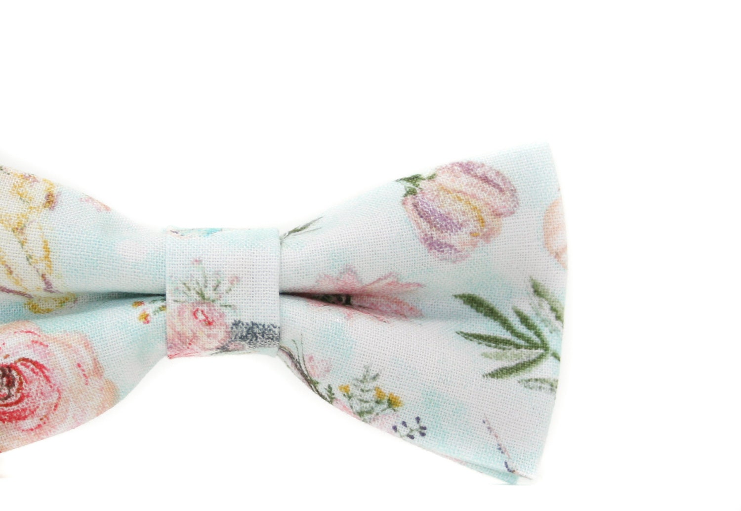 Boho Floral Bow Tie With Leather SuspendersPerfect For Boho | Etsy