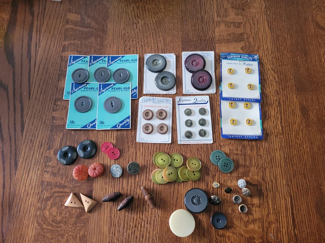 Vintage Button Store Display Cards, Salesman Sample Cards - Etsy