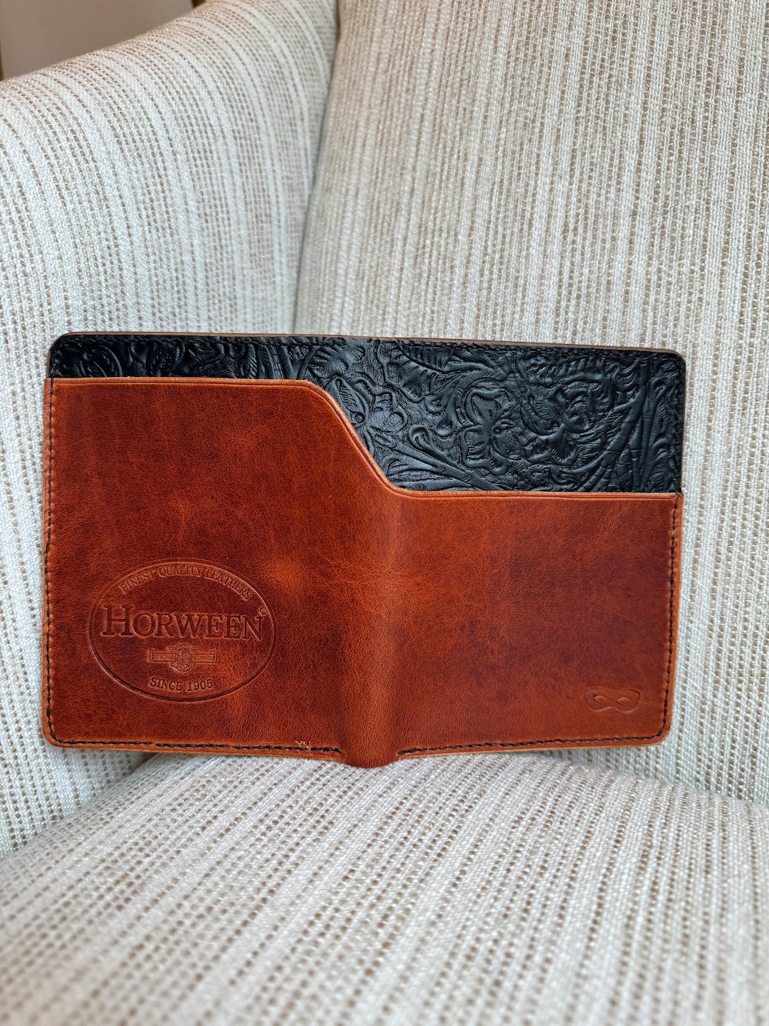 Horween English Tan Dublin / Black Western Print Chromexcel 5 - Etsy