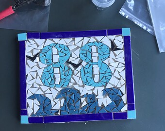 Mosaic House Number Kit - Etsy