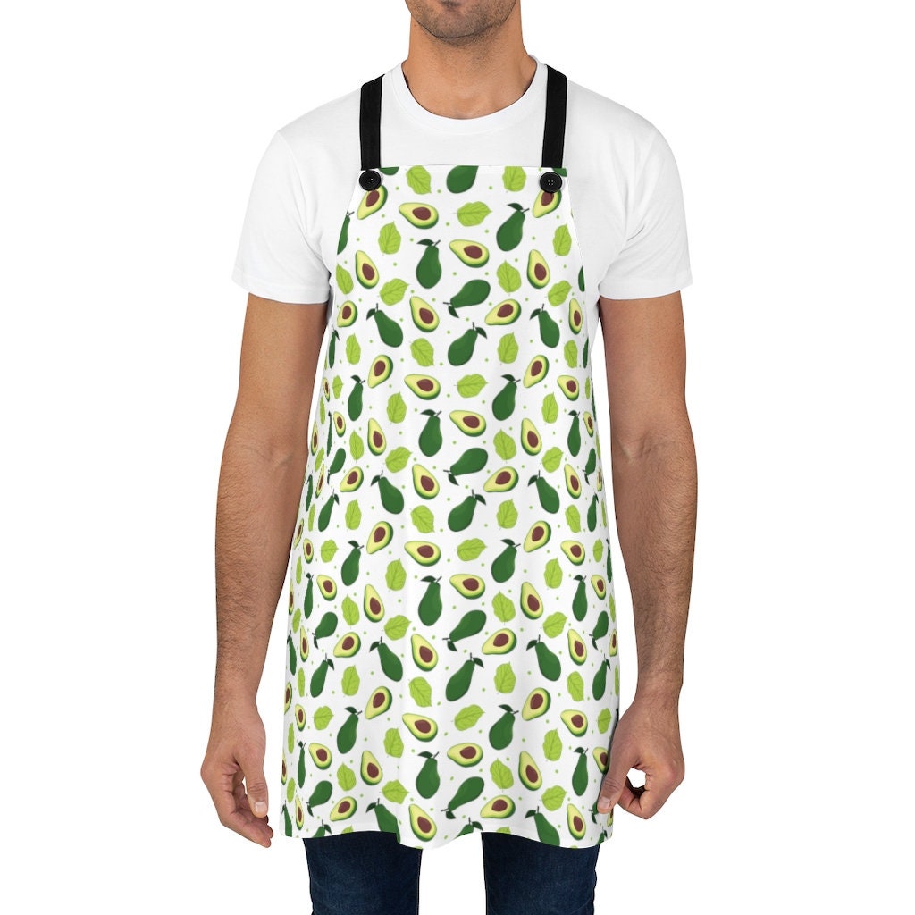 Avocado Apron,kitchen Apron,baking Apron,cooking Apron,cute Apron,green ...