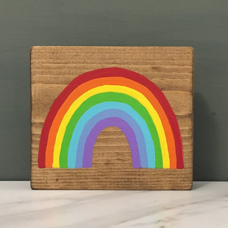 Wooden Rainbow Blocks - Etsy