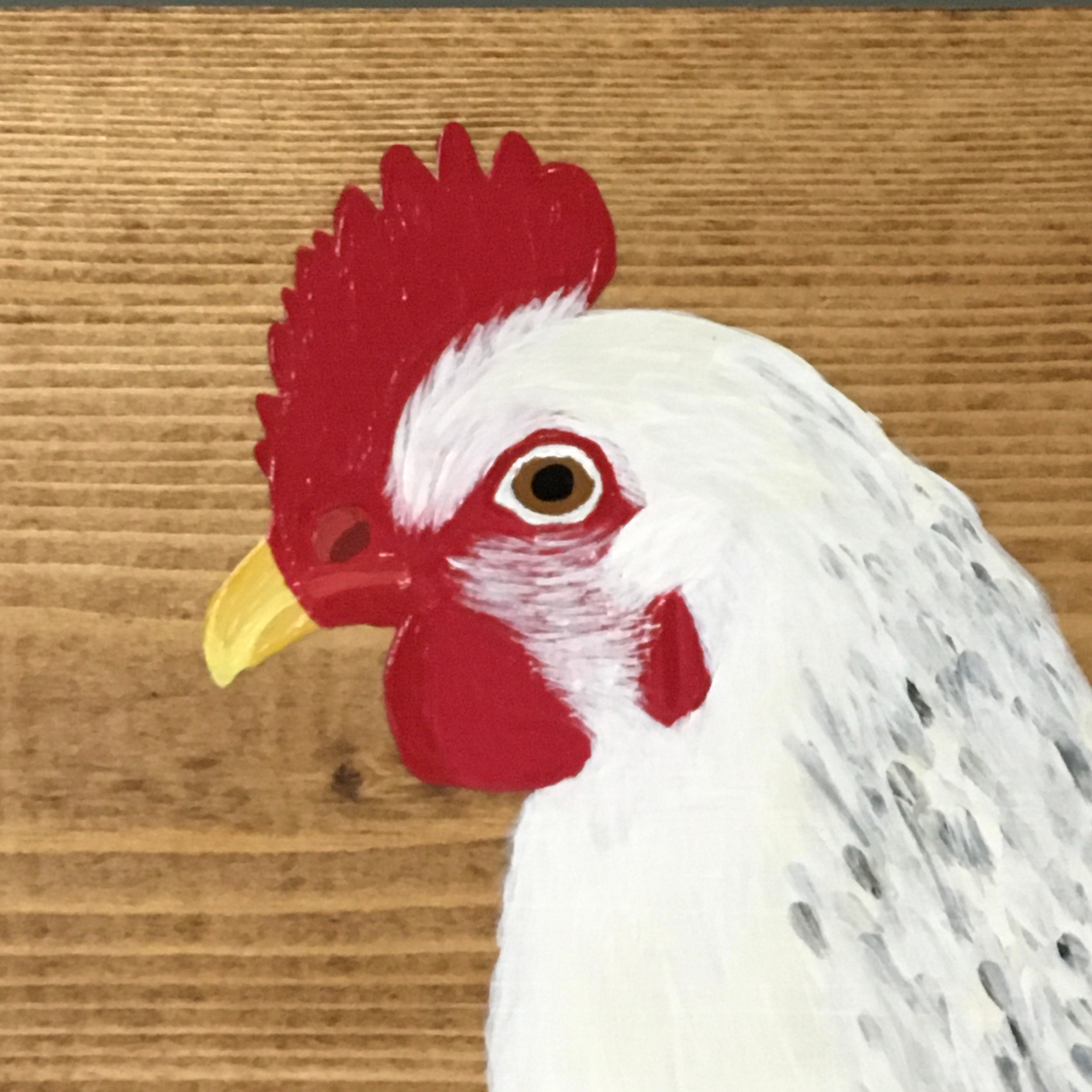 Hand Painted Chicken Sign Farmhouse Chicken Decor Rustic - Etsy