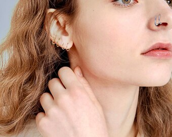 Double Hoop Earrings - Etsy