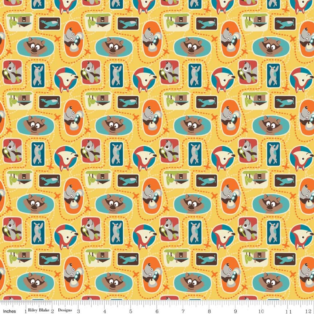 Kelly Panacci Little Flyers Patches Yellow by Riley Blake Designs ...