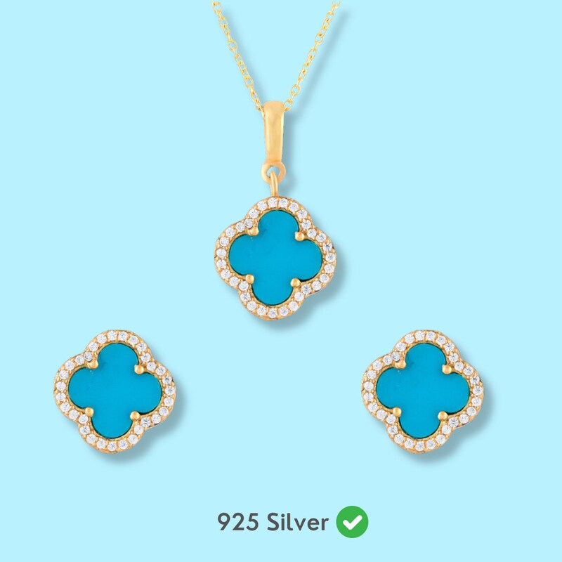 Turquoise Clover - Etsy