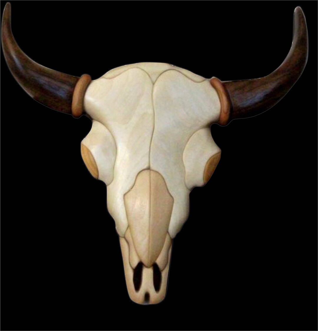 Buffalo Skull Patron Intarsia / Intarsia Pattern - Etsy