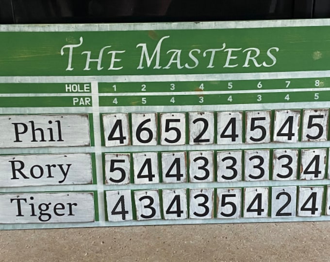 Custom Golf Scoreboard - Vintage Golf Scoreboard - Sports Decor - Etsy