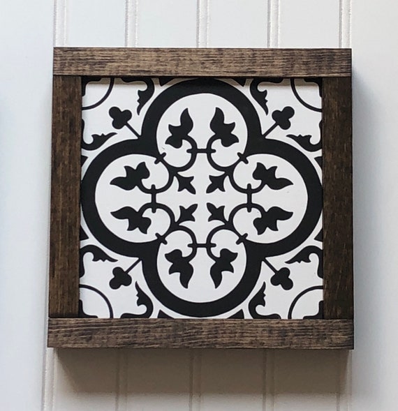 Tile Sign Wood Tile Sign Tile Art Mosaic Tile Sign | Etsy