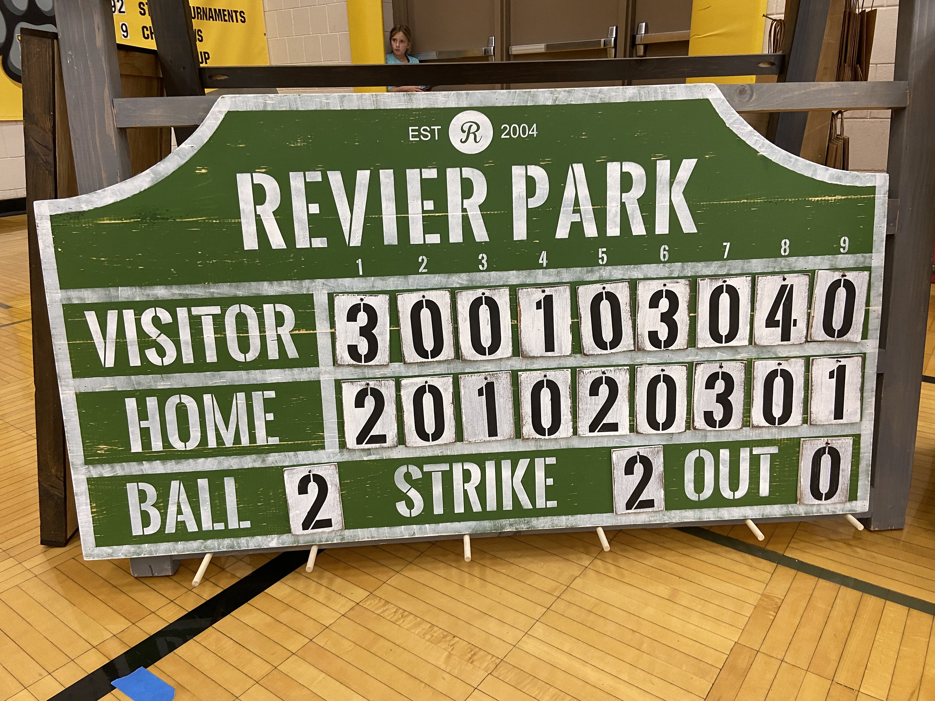 Custom Baseball Scoreboard - Vintage Baseball Scoreboard - Sports Decor ...