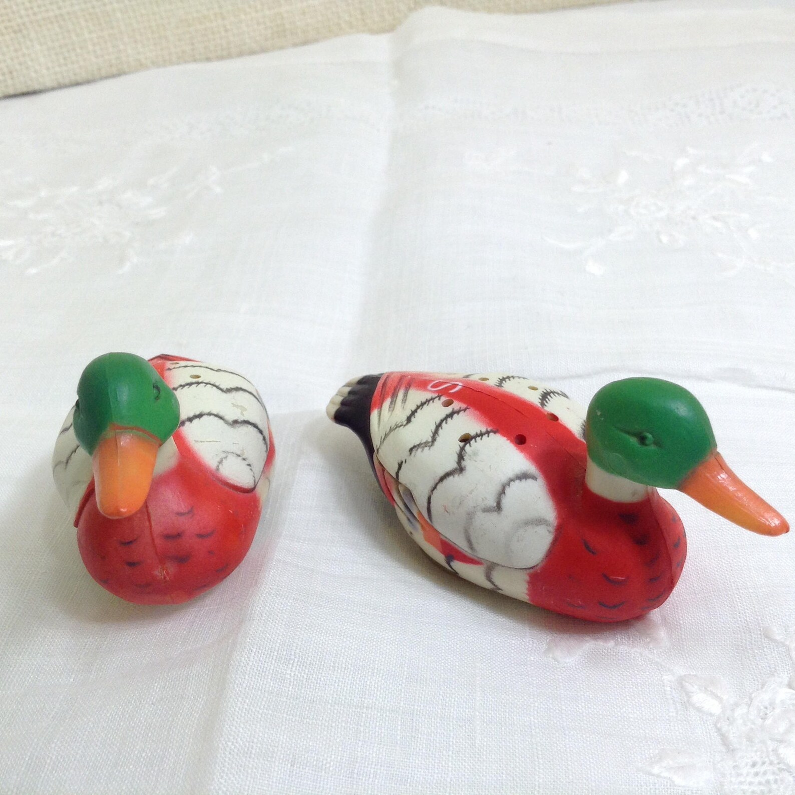 Vintage Duck Salt and Pepper Shaker Set Vintage Duck Green - Etsy