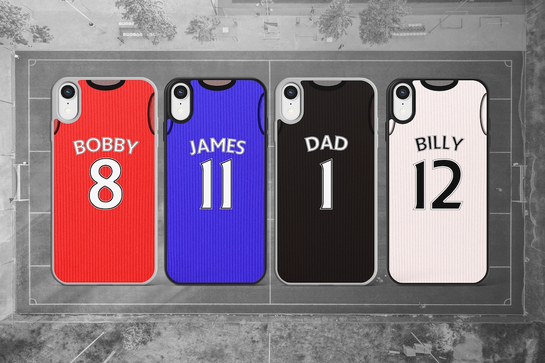 Personalised Football Kit Phone Case Colour Designs Custom Phone Case ...